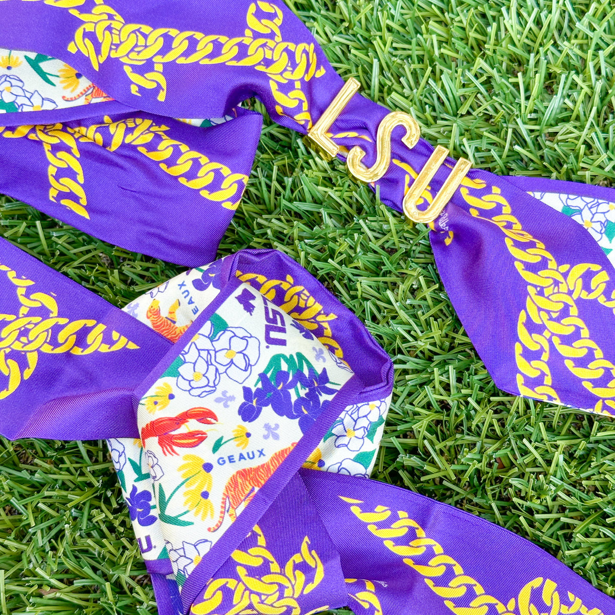 LSU Twilly Scarf – Swoon Boutique New Orleans